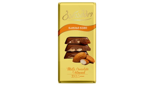 Barambo Chocolate bar milky piece with almonds 83 g is Halal, Install ...