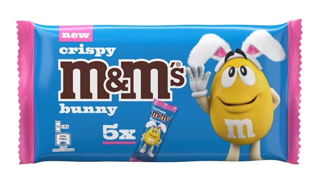 M&Ms Crispy Bunny chocolate 145g is not Halal, Install Mustakshif