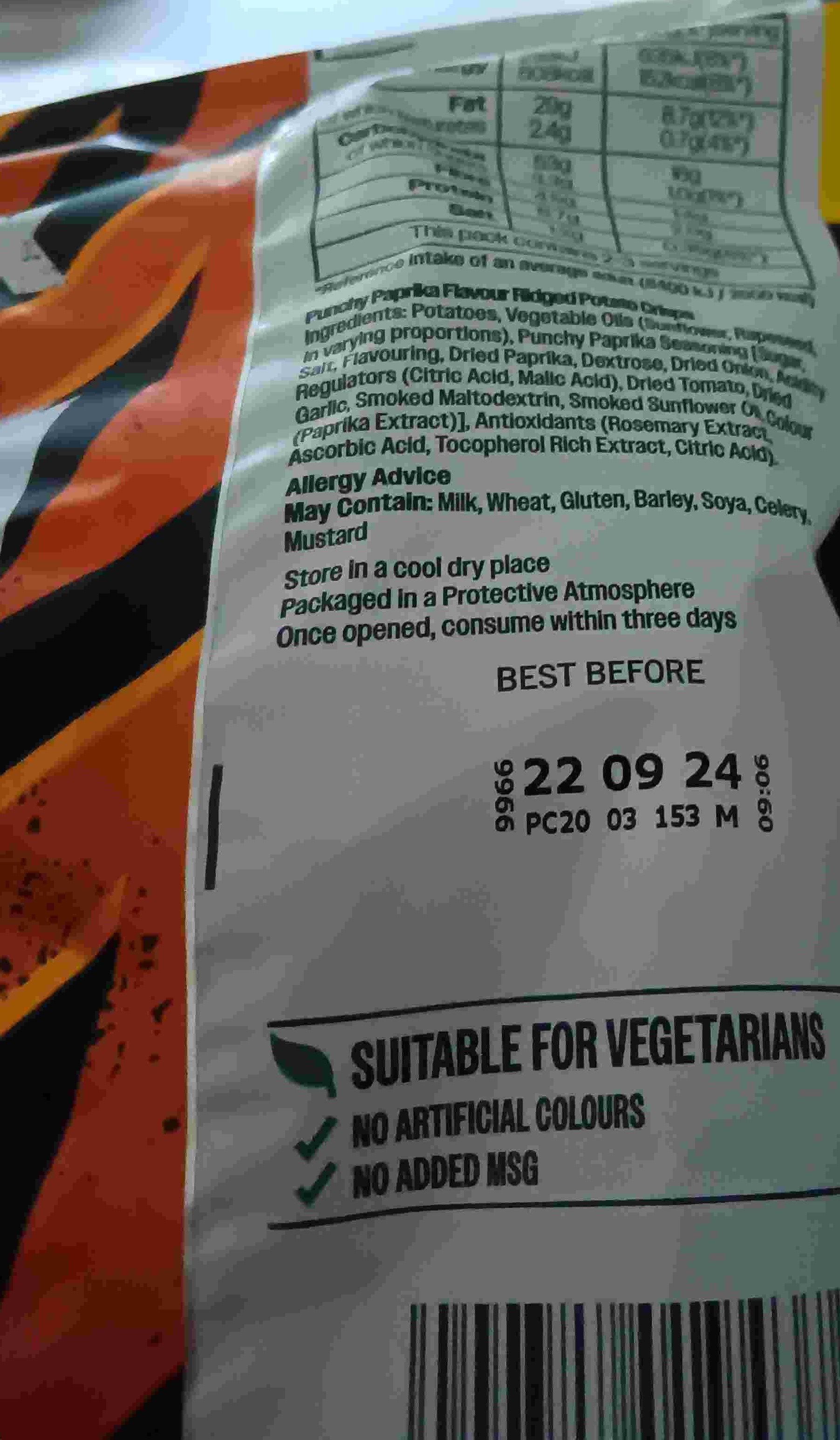 Crunchy Paprika Flavor Potato Crisps - Need more information. is halal ...