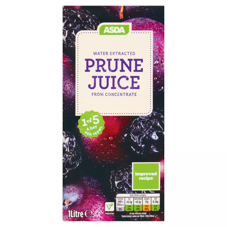 ASDA Water Extracted Prune Juice from Concentrate 1Litre is halal ...