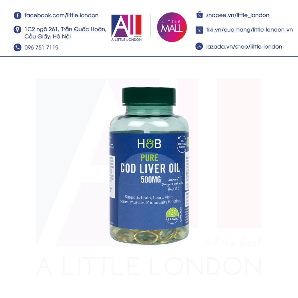 Holland & Barrett Cod Liver Oil 500mg Supplement Capsules is not Halal ...