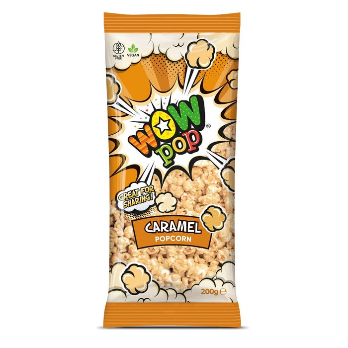 WOW pop Popcorn Caramel 200g is Halal, Install Mustakshif
