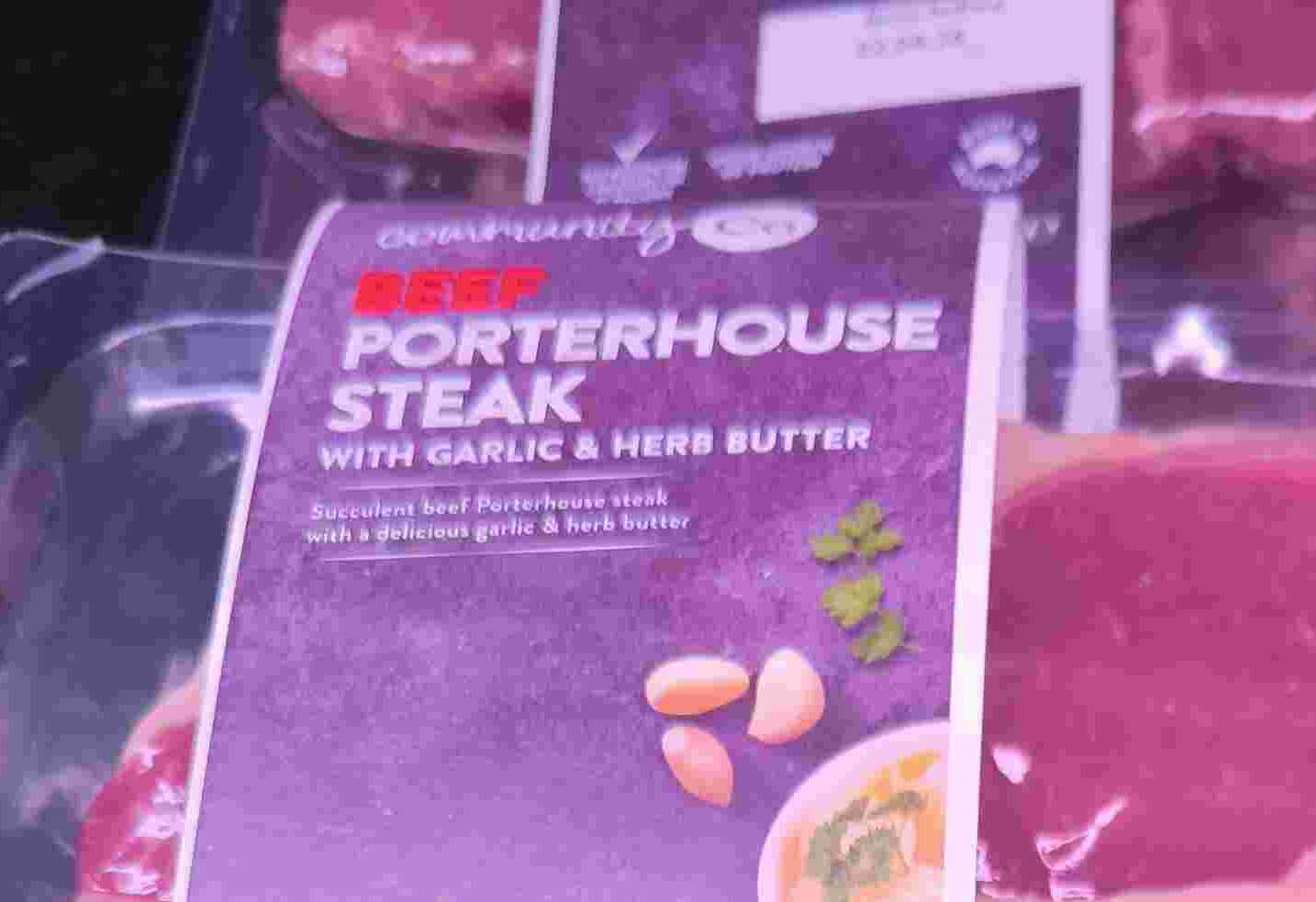Community Co Porterhouse Steak With Garlic & Herb Butter- Ingredients ...