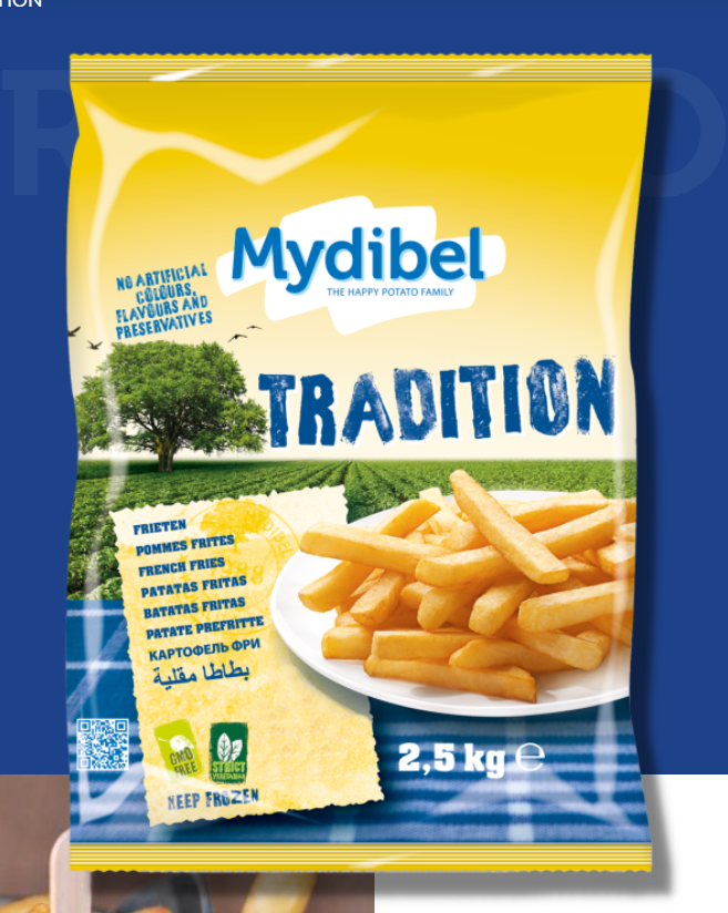 Mydibel Traditional Potato Fries 2.5kg is Halal, Install Mustakshif