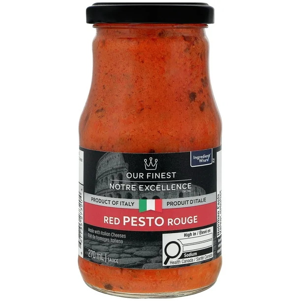 Our Finest Red Pesto Sauce, 270 mL is not Halal, Install Mustakshif