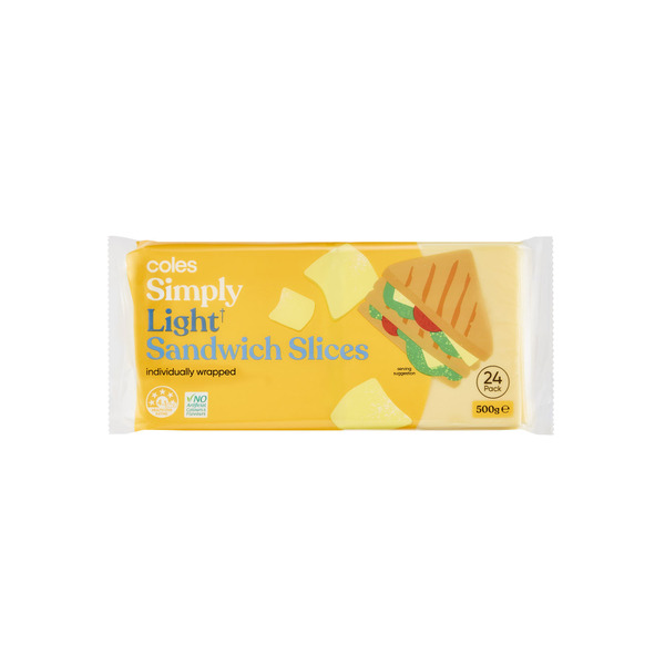Check Halal status of Coles Simply Light Sandwich Slices 24 Pack | 500g ...