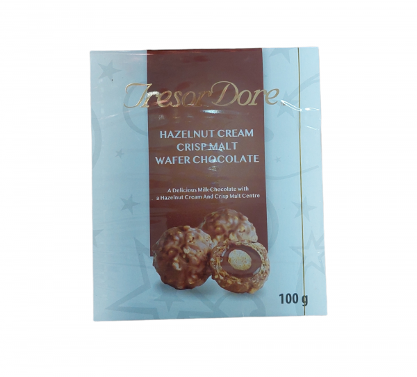 Tresor Dore Cream Crisp Malt Wafer Chocolate -100g is not Halal ...