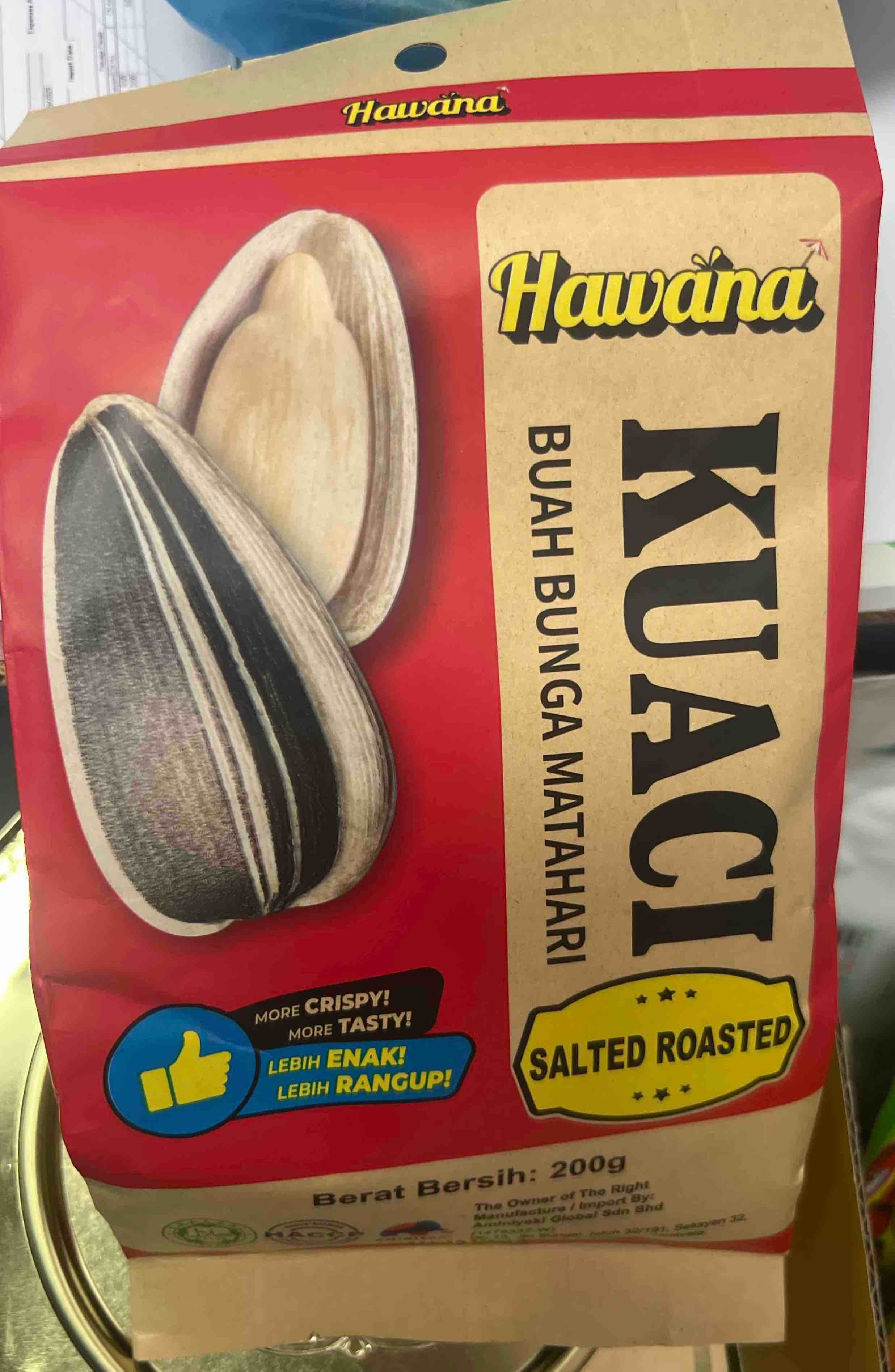 Check Halal status of Hawana QUACI SUNFLOWER FRUIT - 200g, Install ...