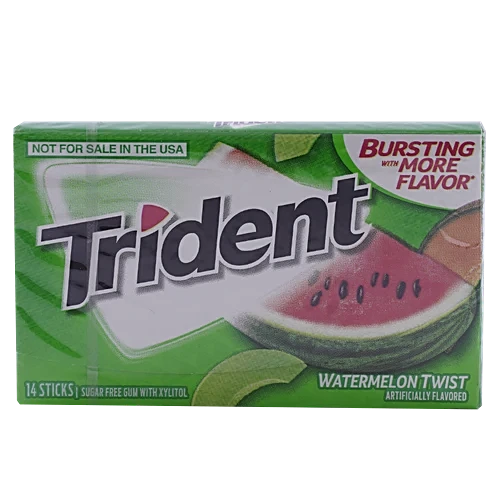 Trident Chewing Gum Watermelon Twist Sugar Free 34 g is Halal, Install ...