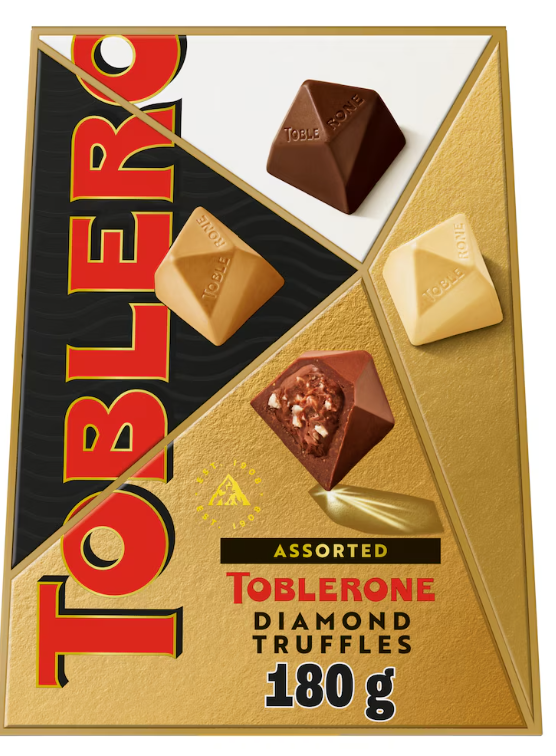 Toblerone Assorted Diamond Truffles 180g is Halal, Install Mustakshif