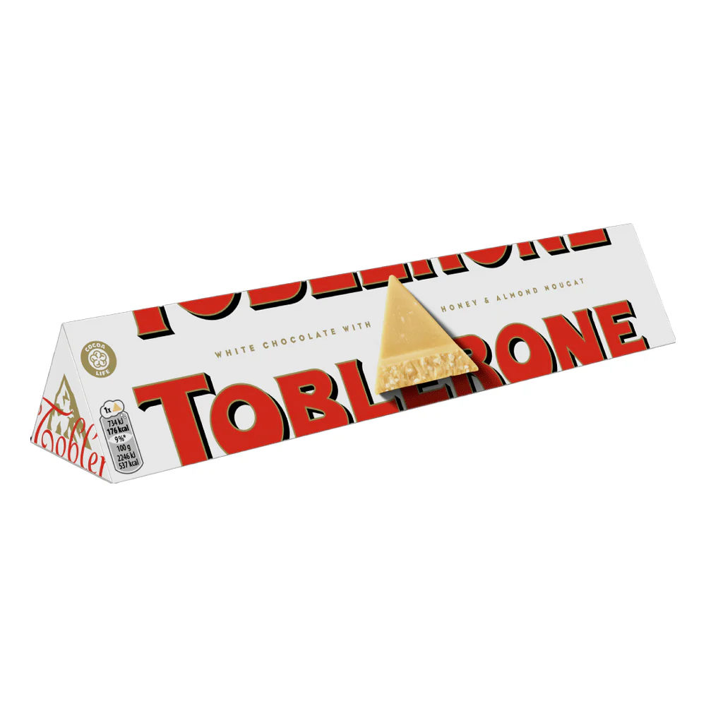 Toblerone White Chocolate With Honey & Almond 340g is Halal, Install ...