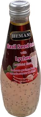 Hemani Lychee Drink with Basil Seed 290ml is not Halal, Install Mustakshif