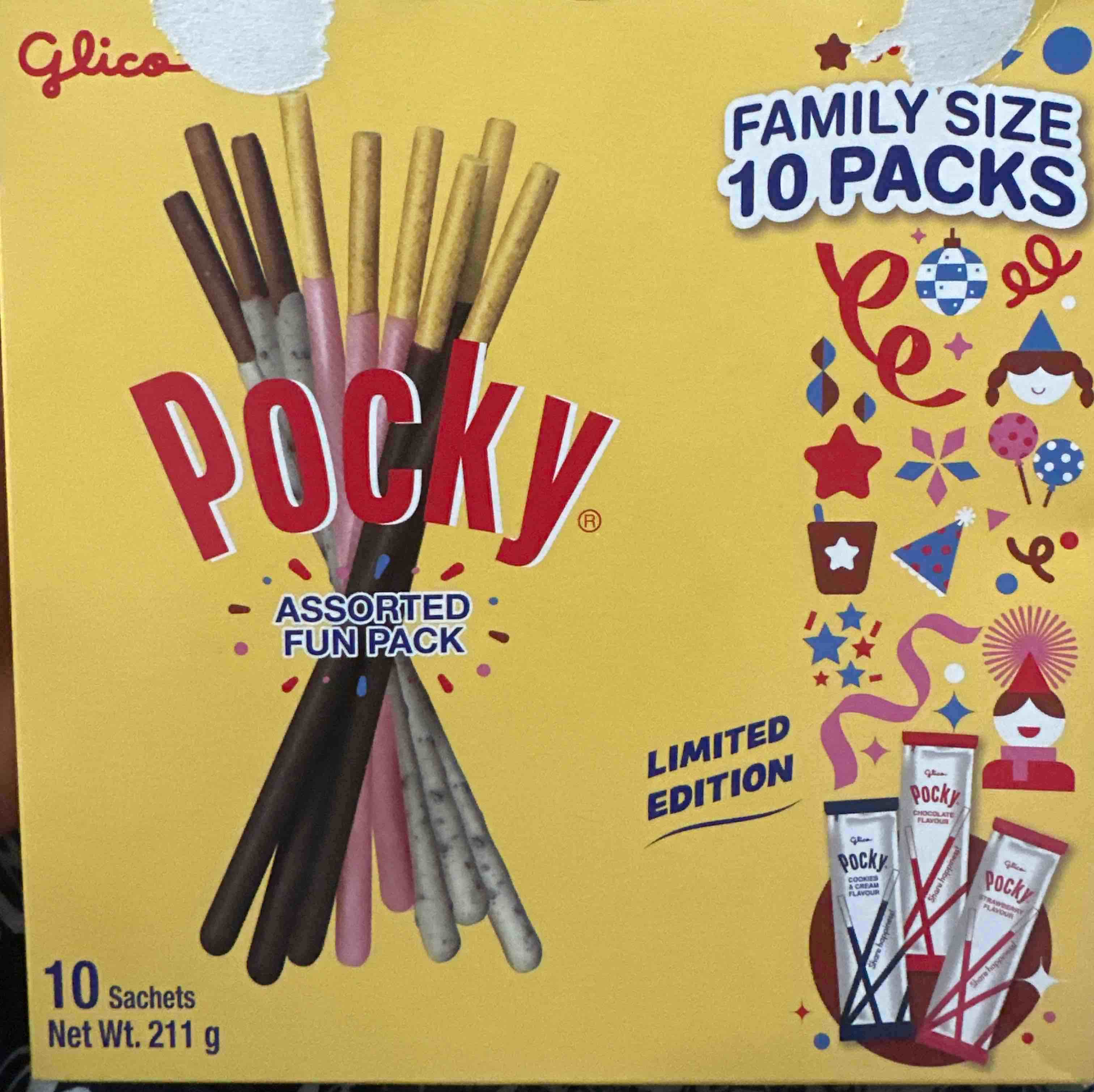 Glico Limited Edition Pocky Assorted Fun Pack 8+1 is not Halal, Install ...