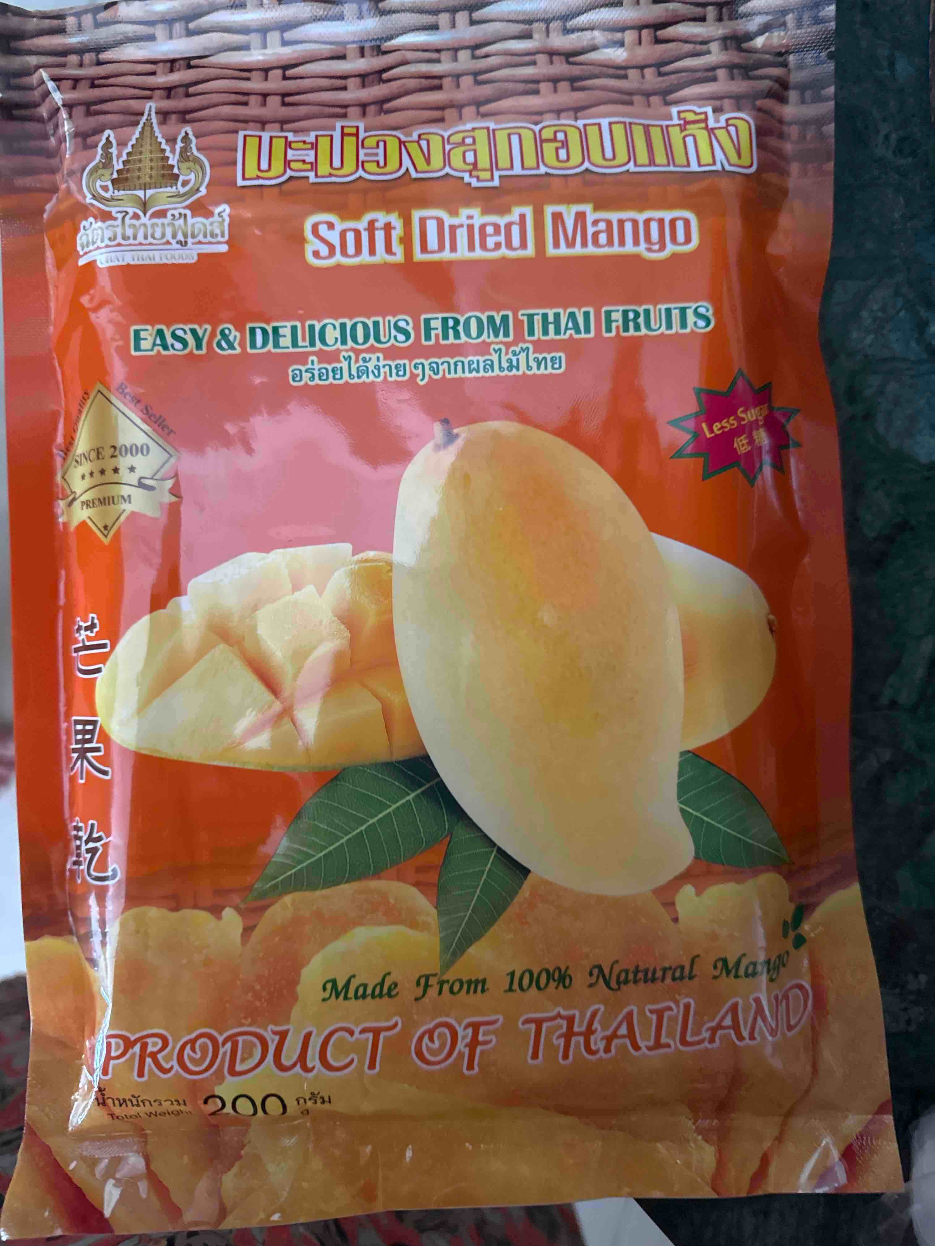 Chat Thai Foods Soft Dried Mangoes 200g is Halal, Install Mustakshif