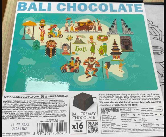 Bali Creamy Chocolate is halal suitable | Halal Check