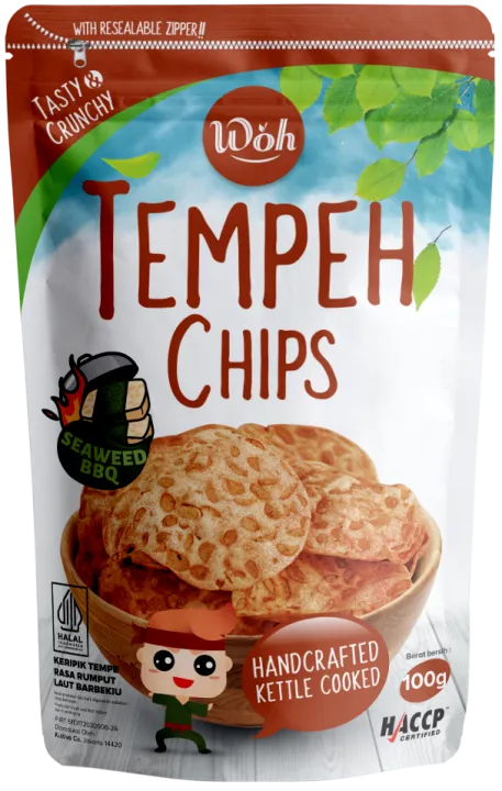 Check Halal status of Woh Tempeh Chips Seaweed BBQ (100g, Install ...