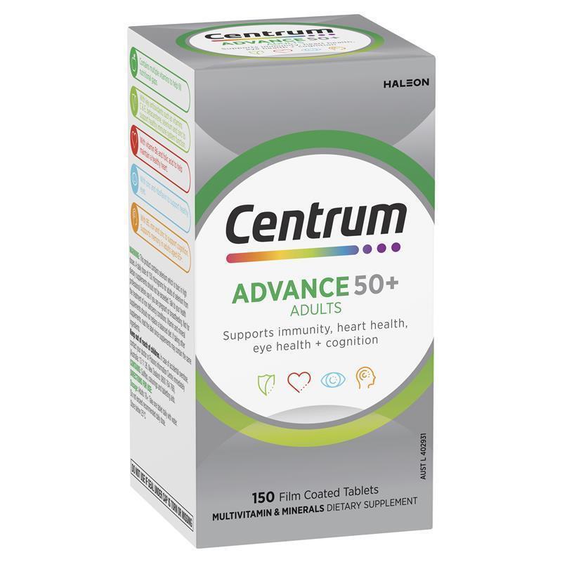 Check Halal status of Centrum Advance 50+ 150 Tablets Exclusive Size ...