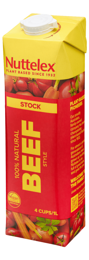 Nuttelex Beef Style Stock 1L is Halal, Install Mustakshif