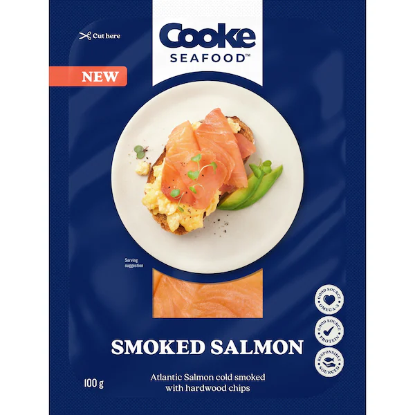 Cooke Seafood Smoked Salmon 100g is Halal, Install Mustakshif