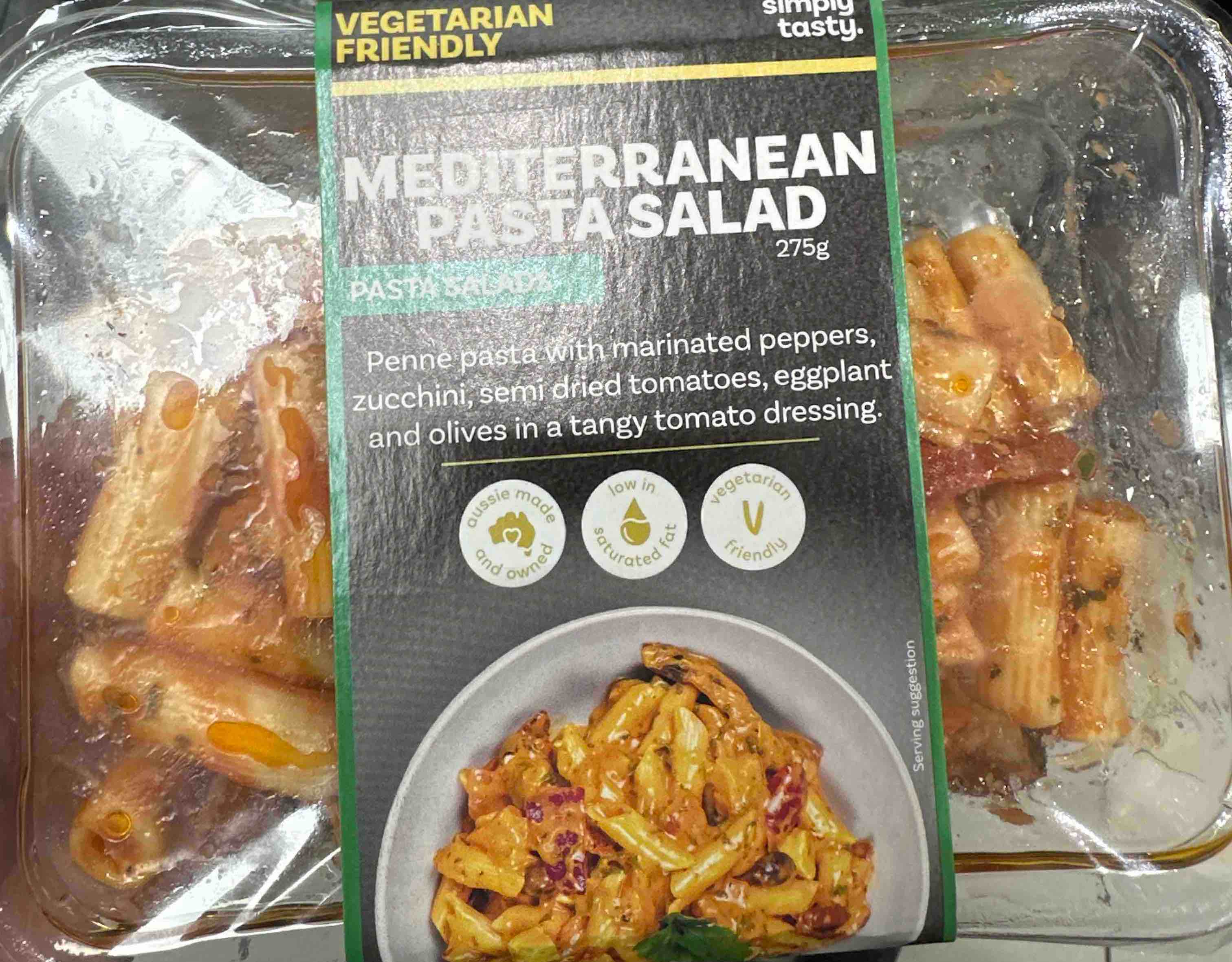 Simply Tasty Mediterranean Pasta Salad-275g is not Halal, Install ...