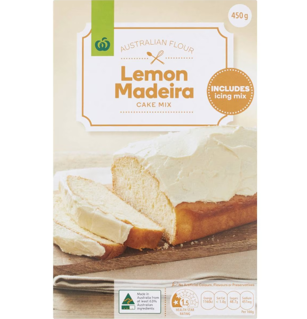 Woolworths Lemon Madeira Cake Mix With Icing 450g is Halal, Install ...
