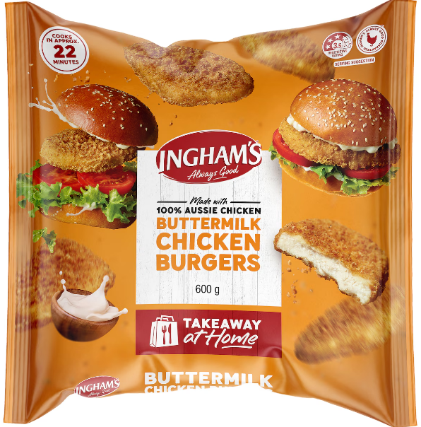 Check Halal status of Ingham's Buttermilk Chicken Burgers 600g, Install ...
