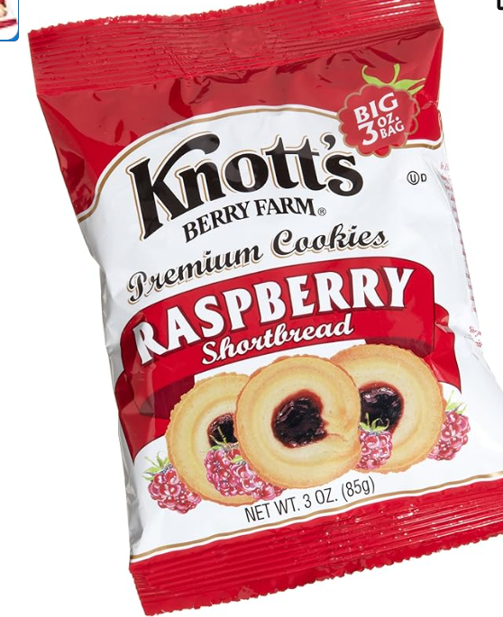KNOTT'S BERRY FARM Raspberry Shortbread Premium Cookies 3 Ounce is ...
