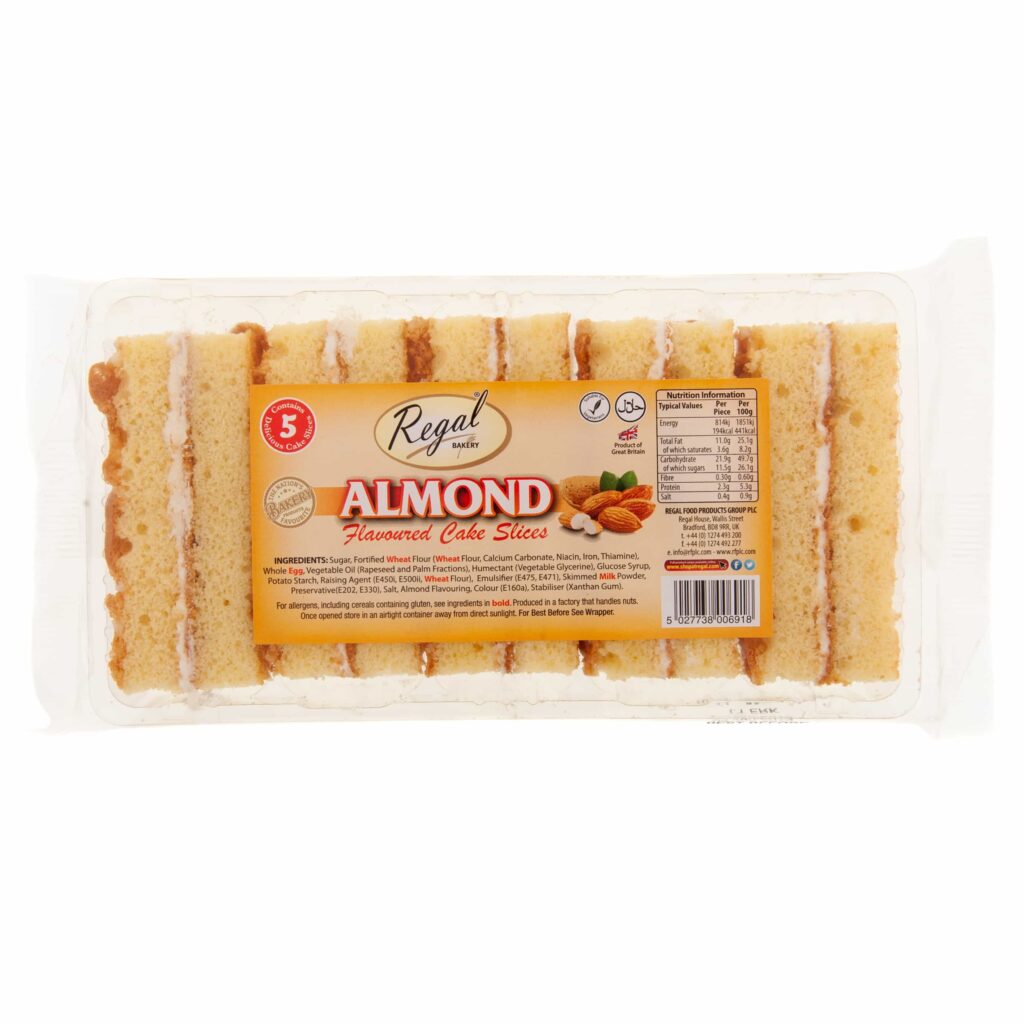 Regal Bakery Almond flavoured cake slices is Halal, Install Mustakshif