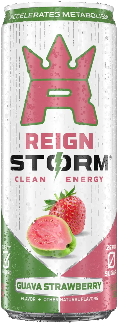 Reign Storm Guava and Strawberry Flavoured Energy Drink 355ml is Halal ...
