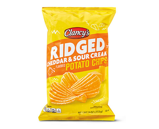 ridged Cheddar And Sour Cream Potato Chips- ingredients missing is not ...