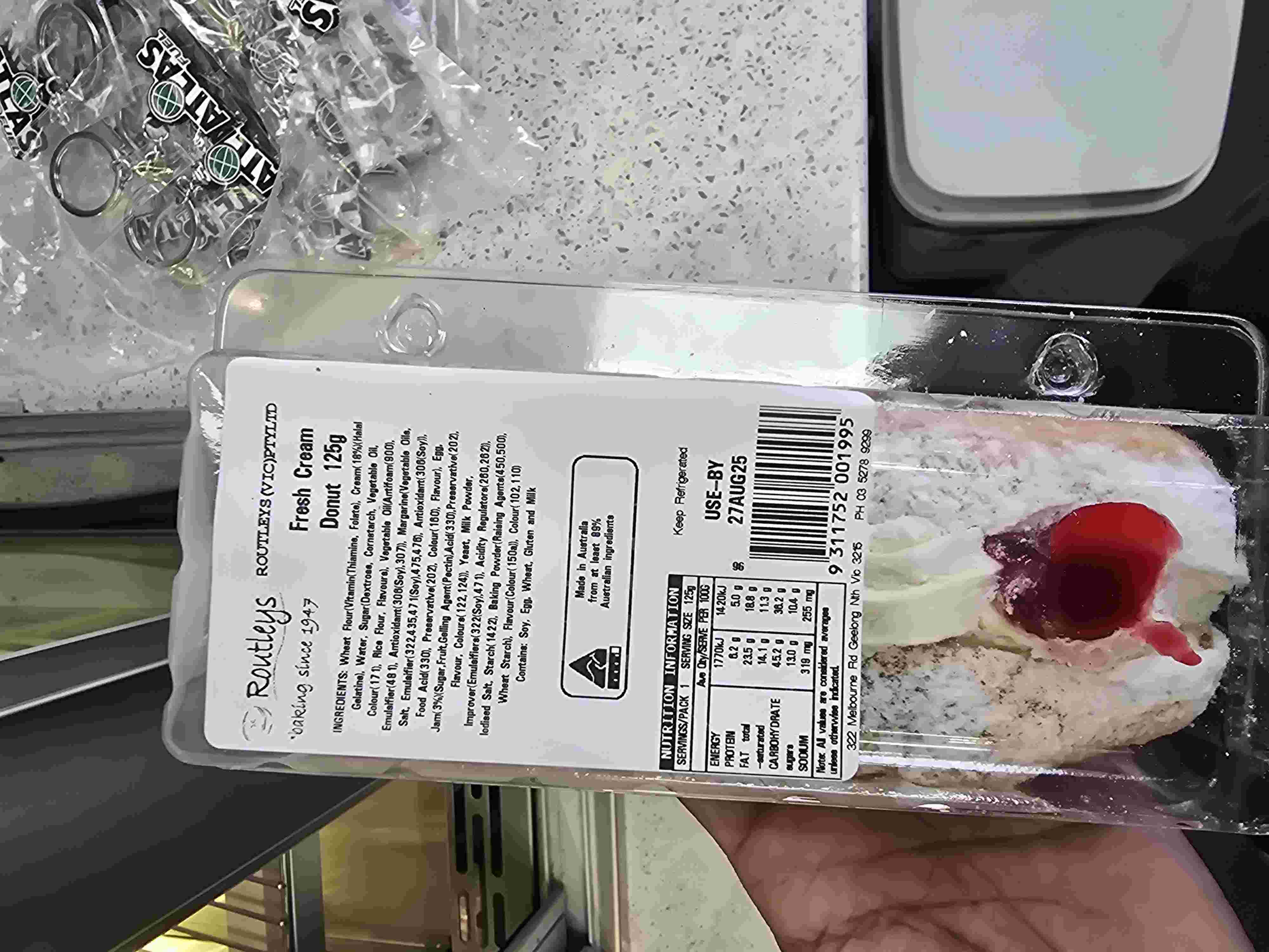 Routleys Fresh Cream Donut 125g is not Halal, Install Mustakshif