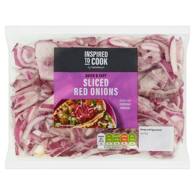 Sainsbury's Sliced Red Onions, Inspired to Cook 150g is halal suitable ...
