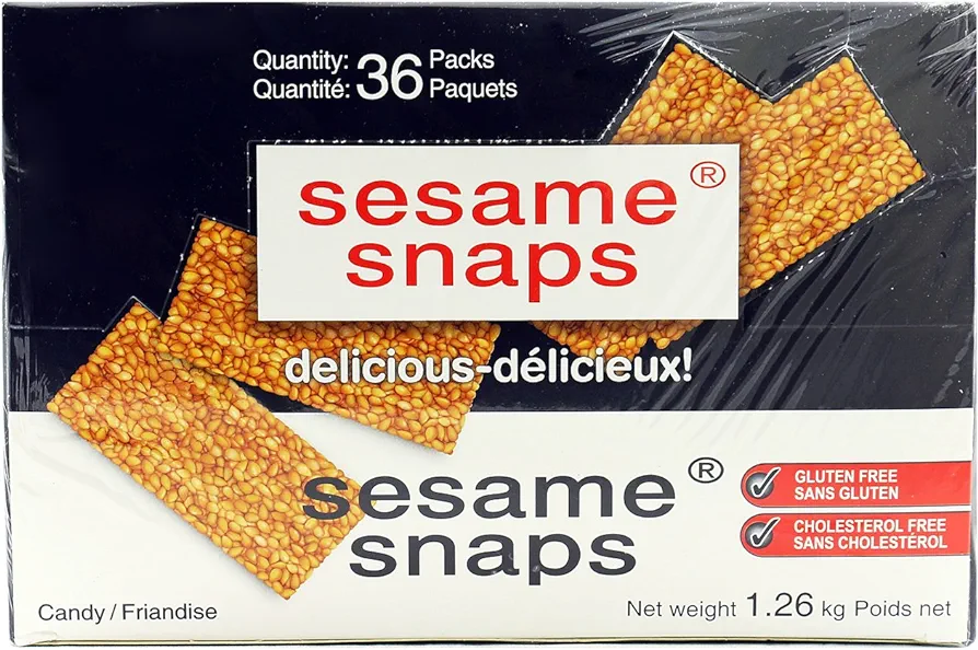 Sésame Snaps Sesame Snaps - 36 packs x 35 grams (Net weight 1.26 Kg) is ...