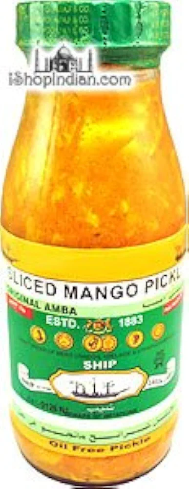 Ship Sliced Mango Pickle In Vinegar 500g is Halal, Install Mustakshif