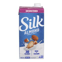 Silk SILK Unsweetened Almond Plant-Based Beverage 946 mL is Halal ...