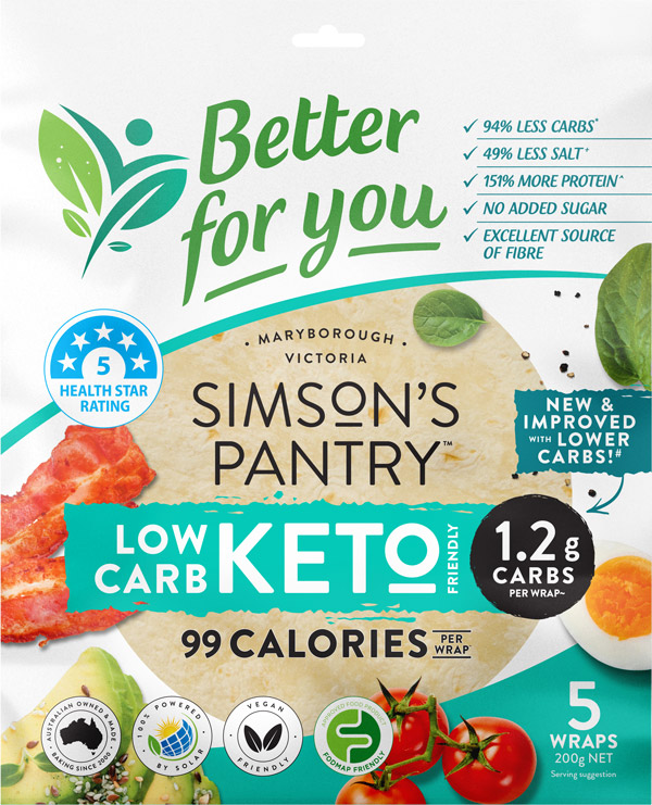 Simson's Pantry Low Carb Keto Friendly Wraps 5 Pack is Halal, Install ...