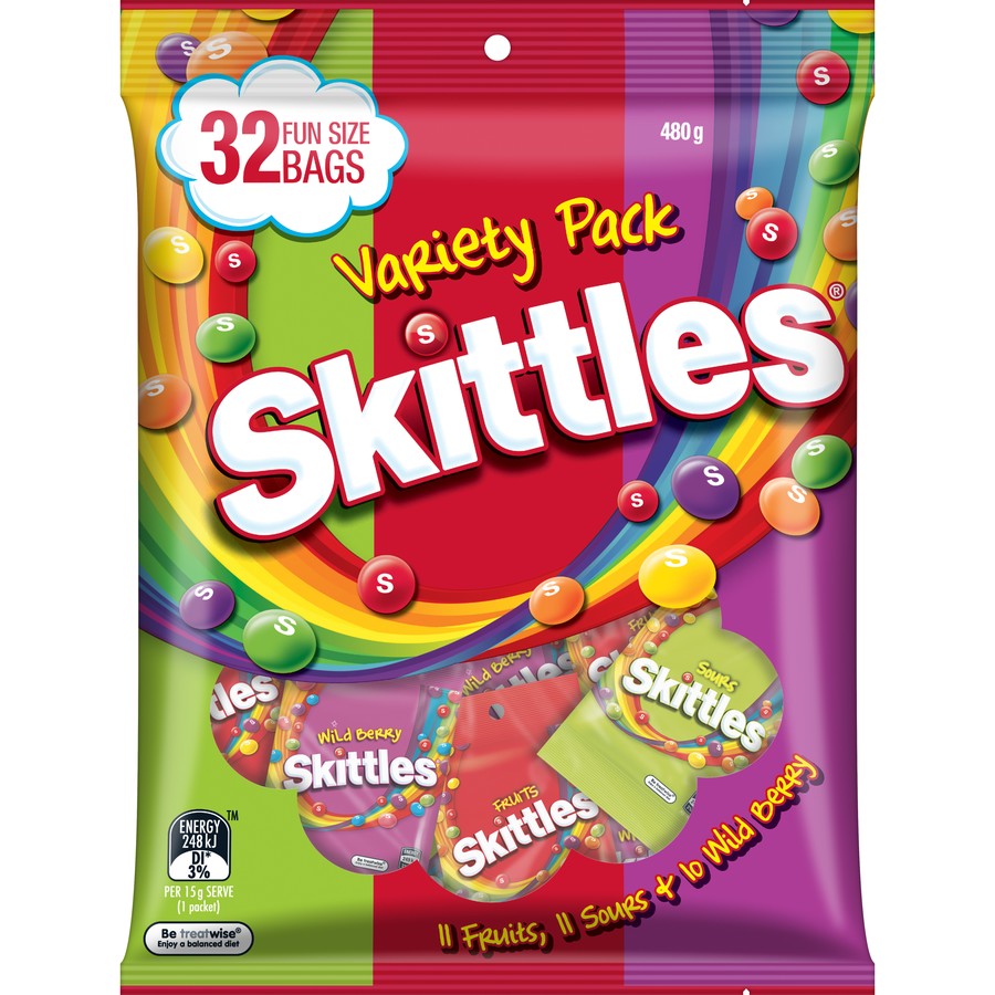 Check Halal status of Skittles Halloween Variety Pack 32 Fun Size Bags ...