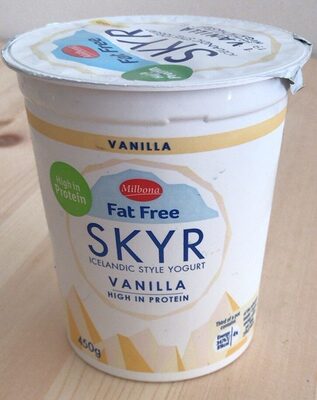 Milbona - Skyr Yogurt Vanilla - 450g is Halal, Install Mustakshif