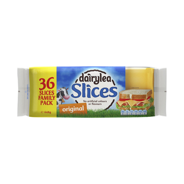 Dairylea Regular Cheese Slices 36 Pack | 648g is halal suitable | Halal ...