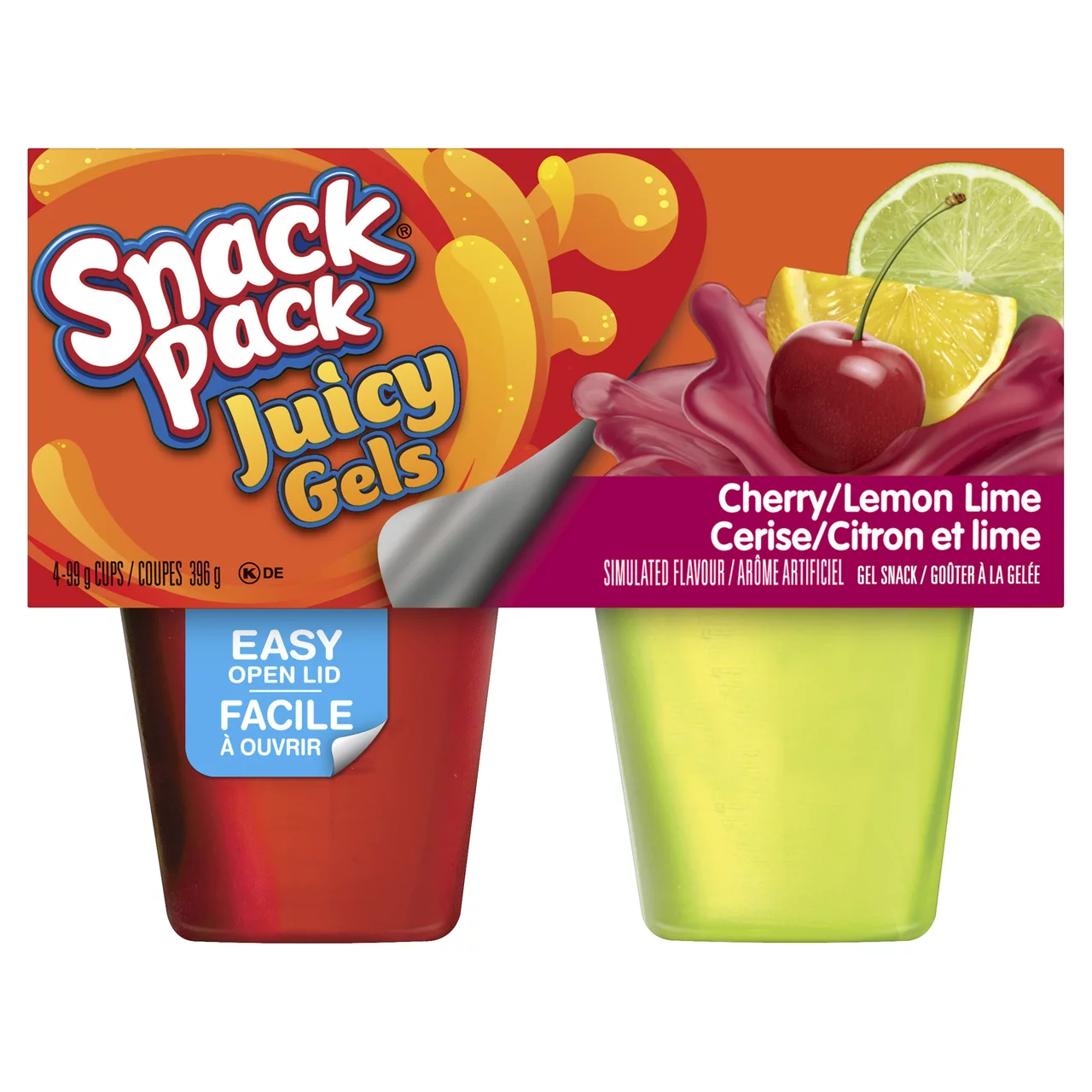 Snack Pack Cherry And Lemon-Lime Flavoured Jelly Snack 4x99 g is halal ...