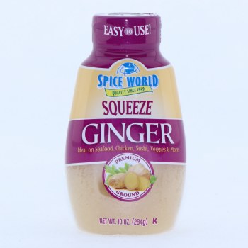 Spice World Squeeze Ginger 10 oz is Halal, Install Mustakshif