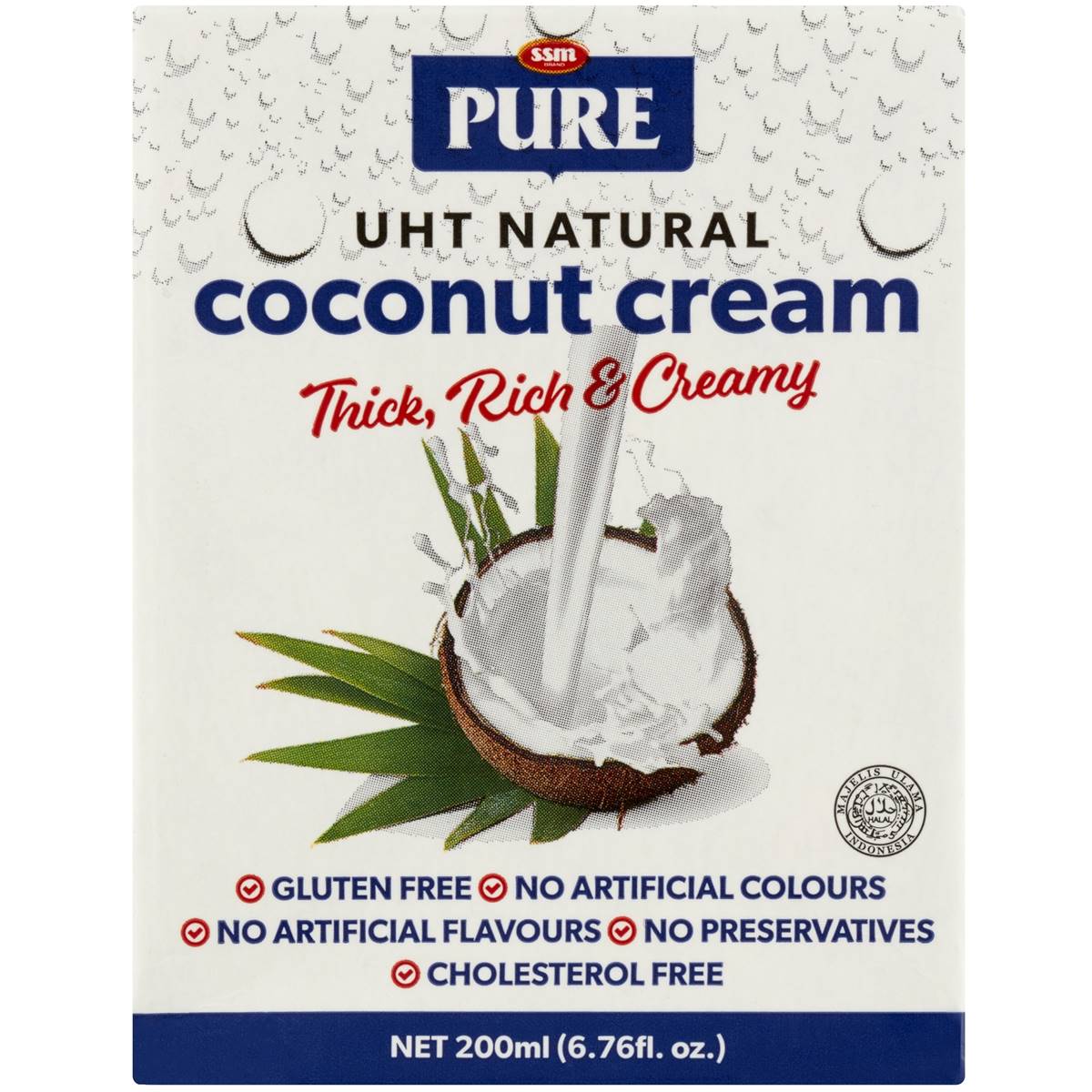 Check Halal, gluten-free status of Ssm Uht Natural Coconut Cream 200ml ...