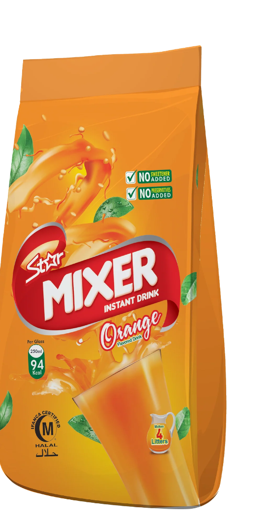 Star MIXER instant drink orange- ingredients not available on stores is ...