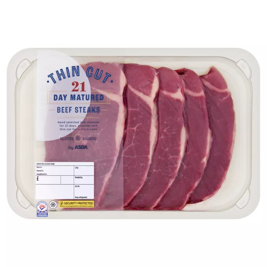 ASDA Thin Cut Beef Steaks 400g is not Halal, Install Mustakshif