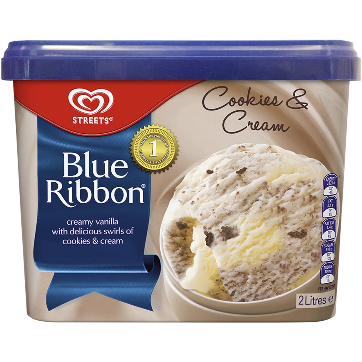 Streets Blue Ribbon Cookies Cream Reduced Fat Ice Cream Dessert Tub streets-blue-ribbon-cookies-cream-reduced-fat-ice-cream-dessert-tub
