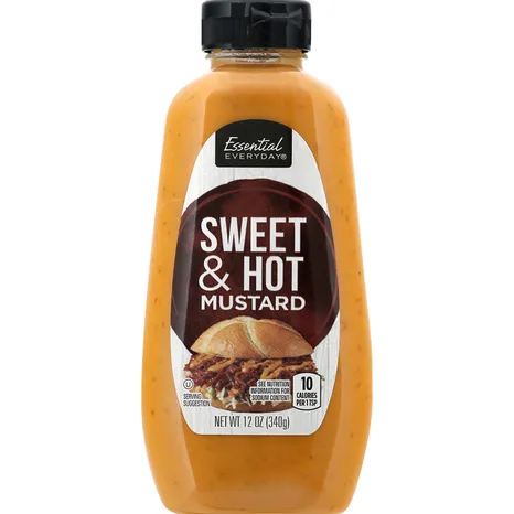 Essential Everyday Sweet & Hot Mustard Sauce 340g is Halal, Install ...