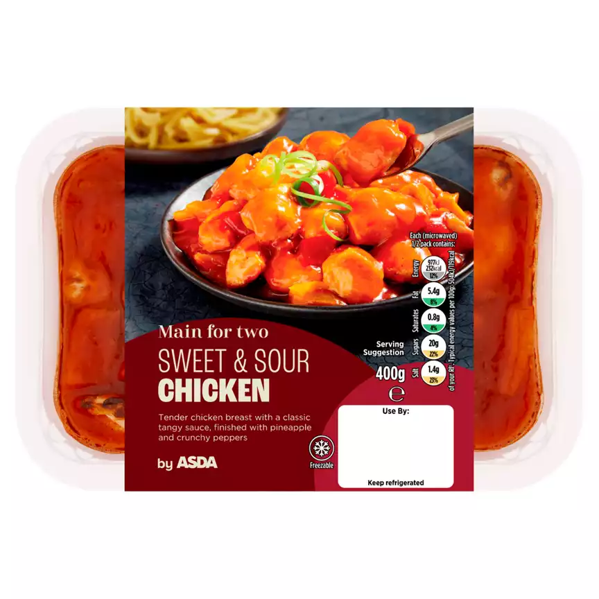 Asda Main For Two Sweet & Sour Chicken 400g is not Halal, Install ...