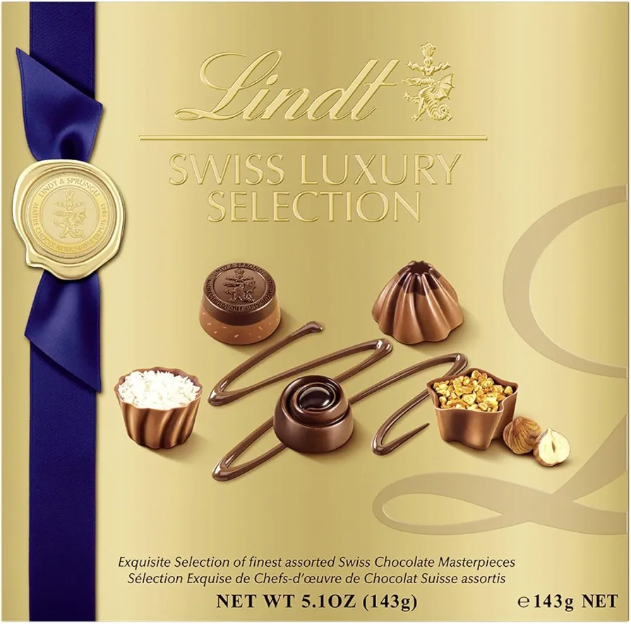 Lindt Swiss Luxury Selection Assorted Chocolates, Chocolate Gift Box ...