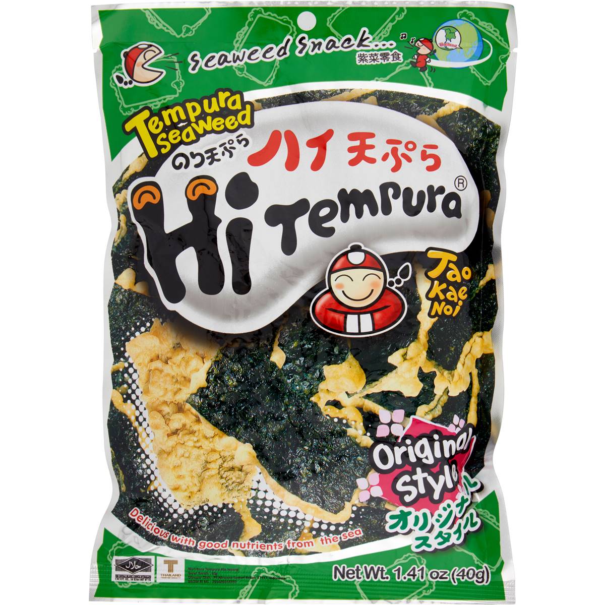 Taokaenoi,Hi tempura Taokaenoi Tempura Seaweed Original 40g is not ...
