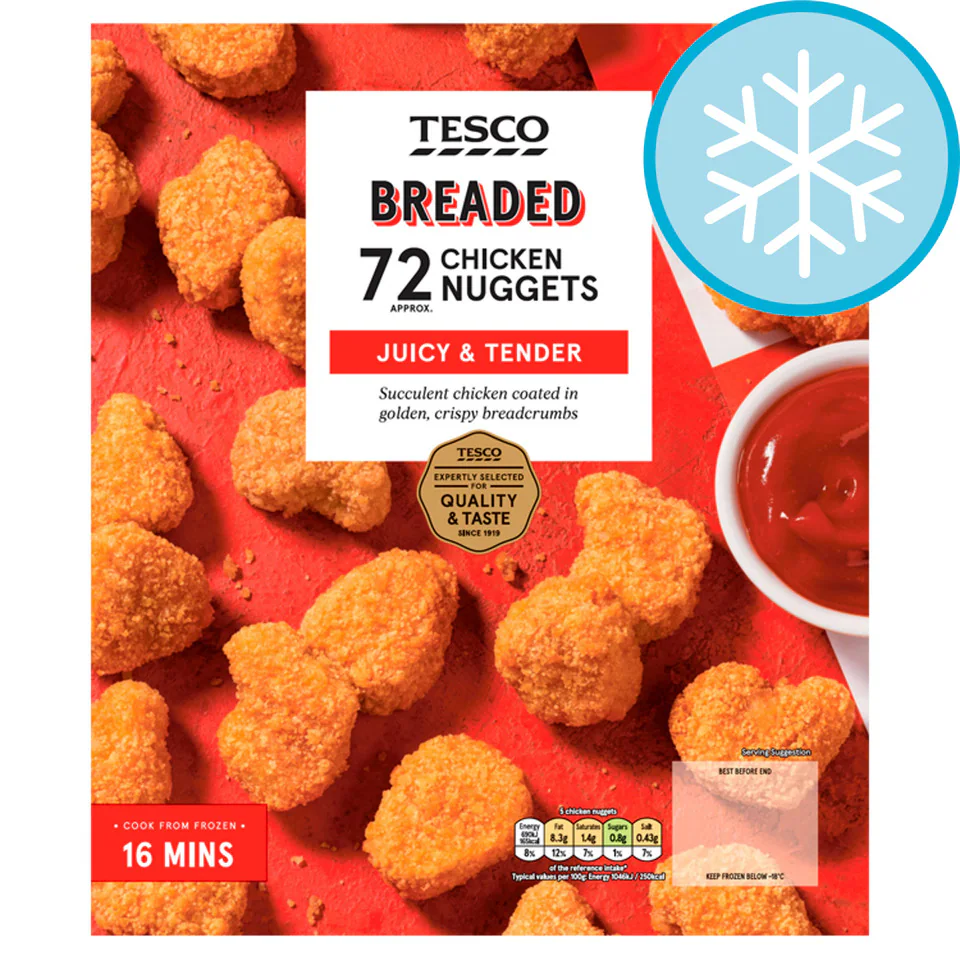 Tesco, Essential Tesco 72 Breaded Chicken Nuggets 1Kg is not Halal ...